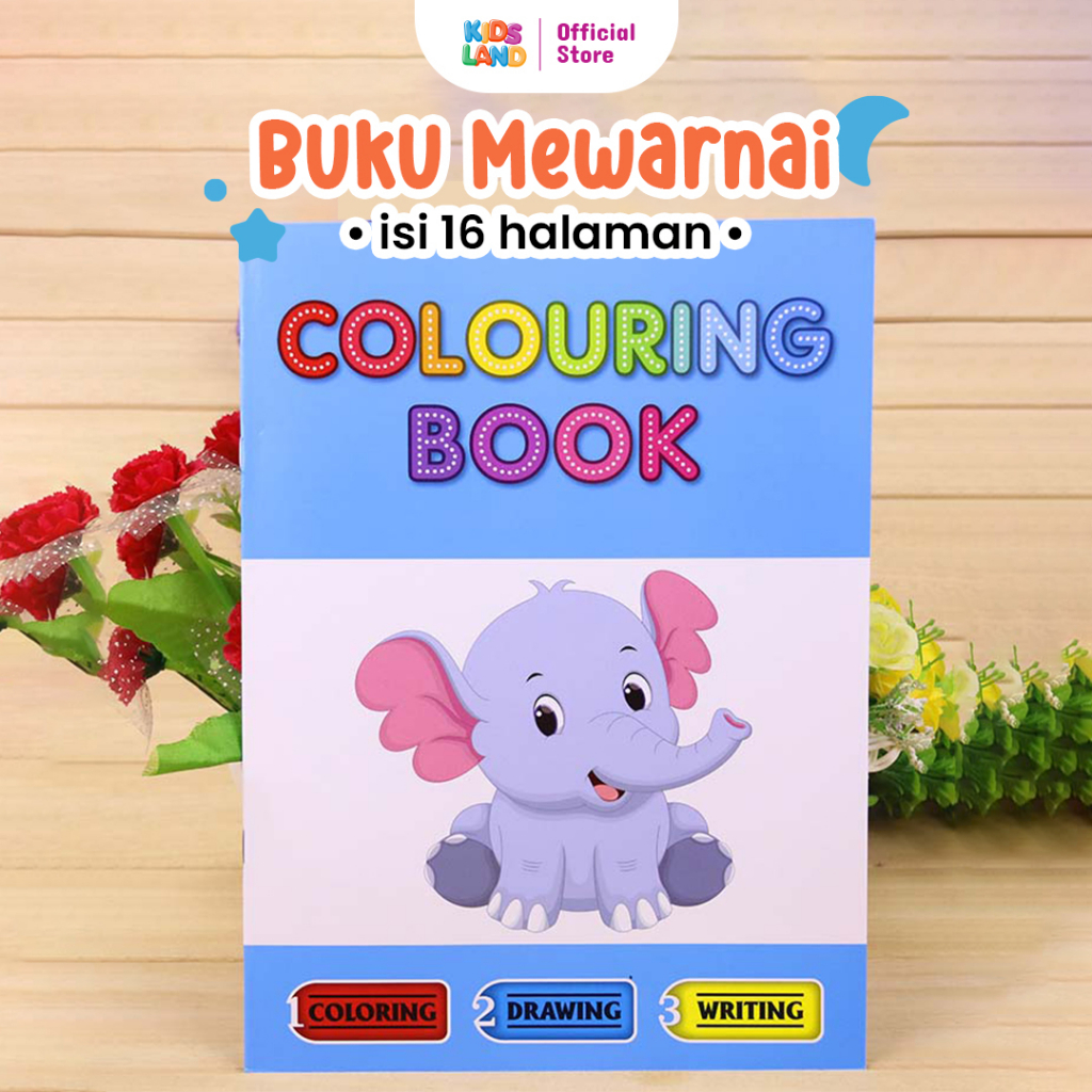 Kids LAND Coloring Book Coloring Book For KIDS Cute Characters | Shopee ...