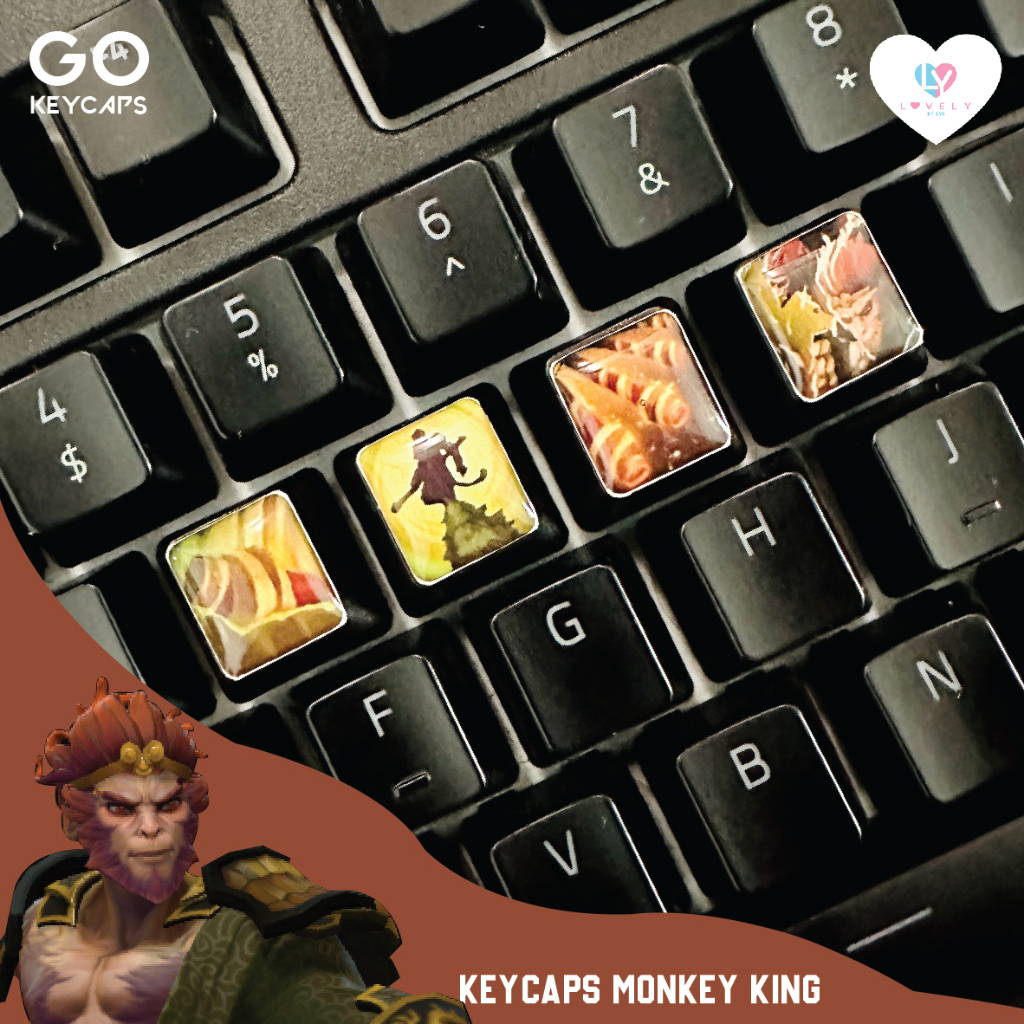 Keycaps PBT Dota 2 Monkey King Ability | Go KEYCAPS | Shopee Singapore