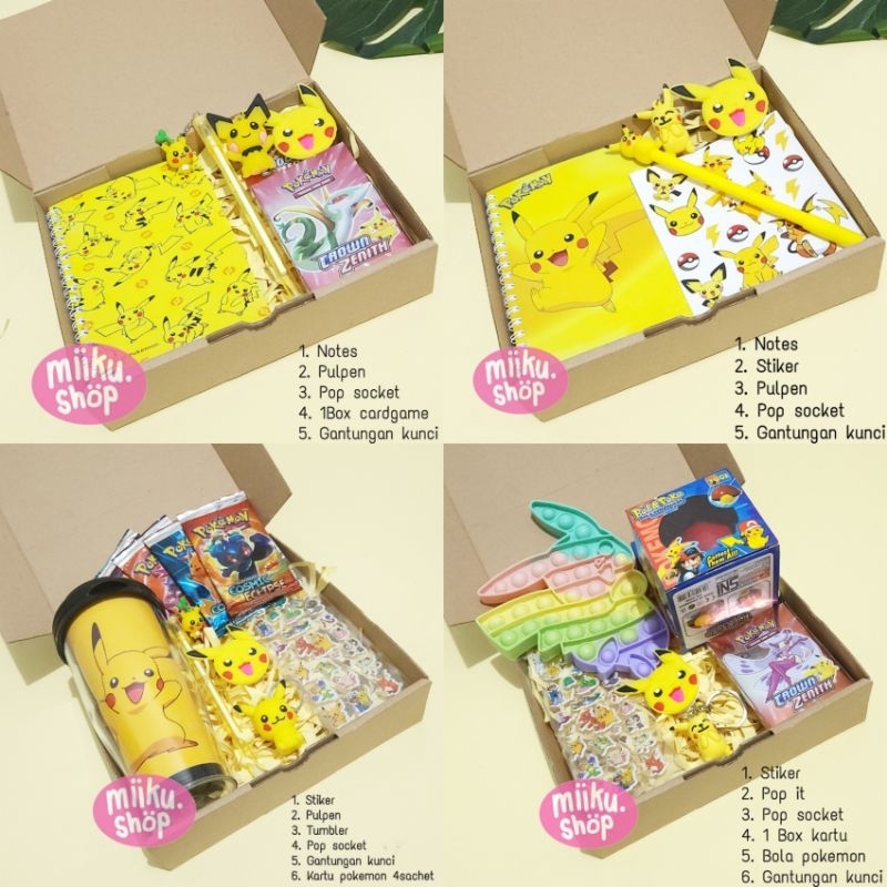 POKEMON PIKACHU GIFT BOX HAMPERS | Shopee Singapore