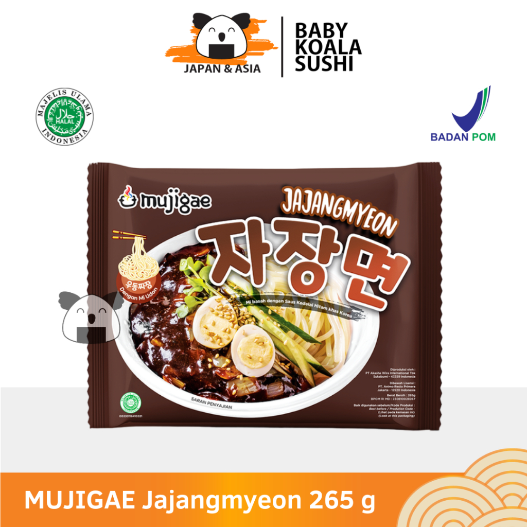 HITAM MUJIGAE Jajangmyeon 265 g Halal | Korean Noodles with Black Soy ...
