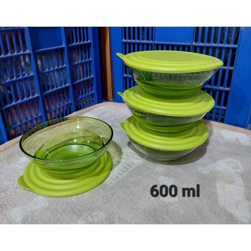 TUPPERWARE Mangkok bening Eleganzia Bowl 600ml (harga satuan) | Shopee ...