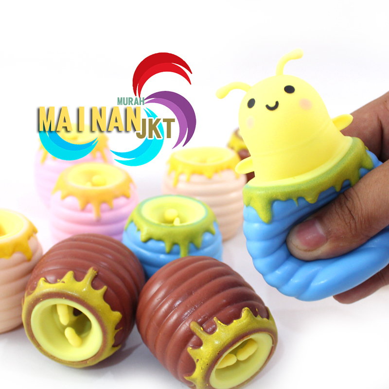 Kids Toys POP UP SQUISY SQUIRREL Bee Toys Squeeze Funny VIRAL Stress ...