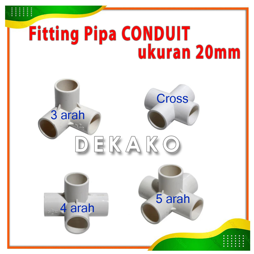 3-way Conduit Pipe Fitting, 20mm Electric Pipe | Shopee Singapore