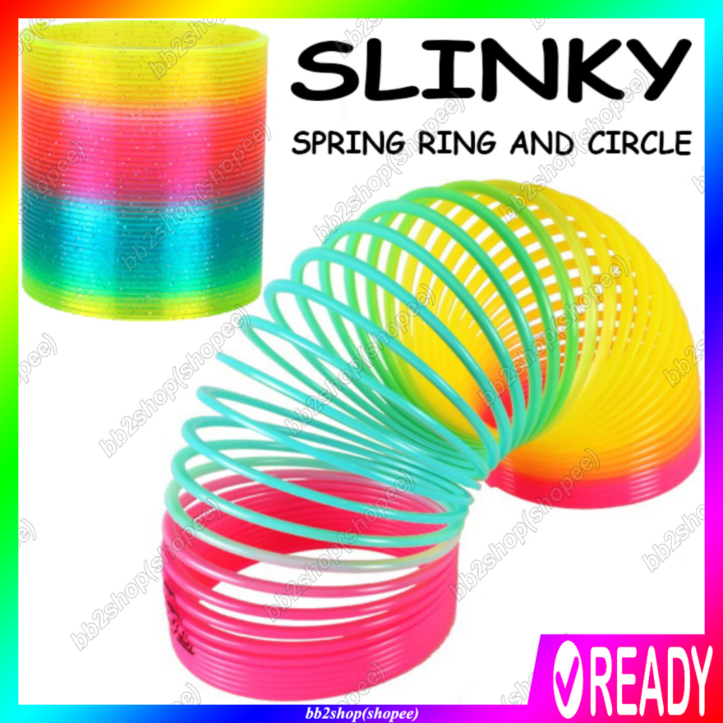 Slinky Spring Toy Spring Spiral Spring Rainbow Large Old School ...