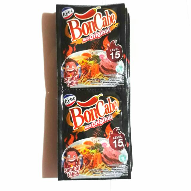 Bon Cabe Sambal Tabur Renteng Original Flavor, contents 12 | Shopee ...