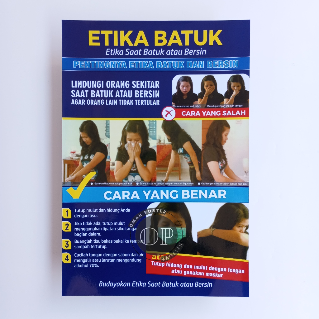 Health Posters - Non-Hijab Cough and Sneezing Ethics Posters ...