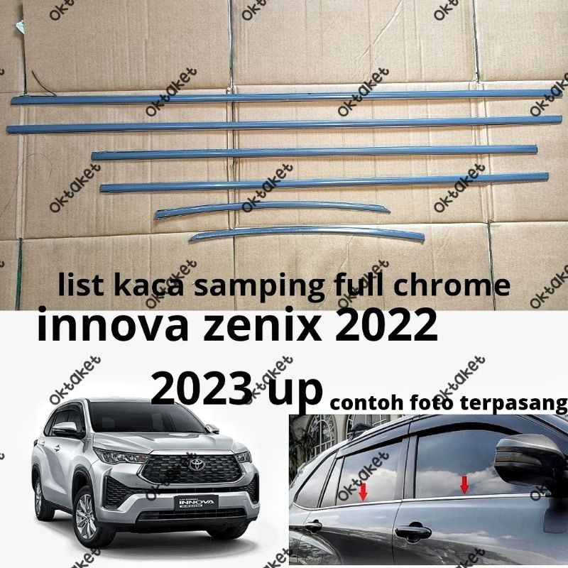 List of side windows for Innova Zenix 2022 2023 2024 Chrome | Shopee ...