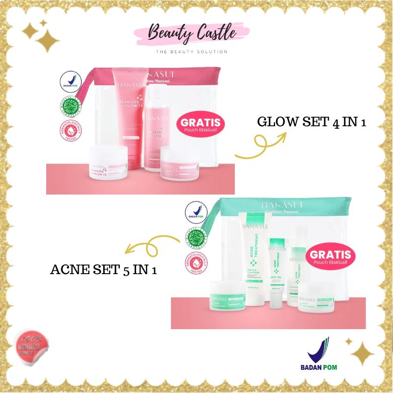 Hanasui Flawless Glow 10 | Acne Treatment - Day Night Cream Essence ...