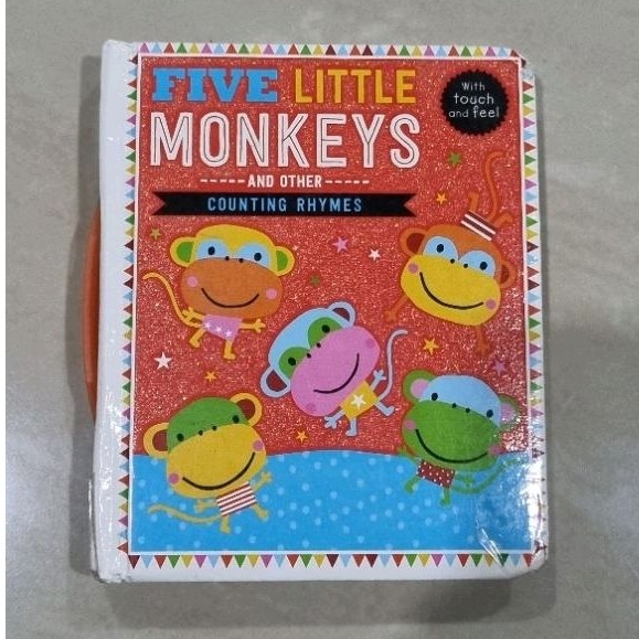 Make Believe Ideas Five Little Monkeys counting rhymes Touch and Feel ...