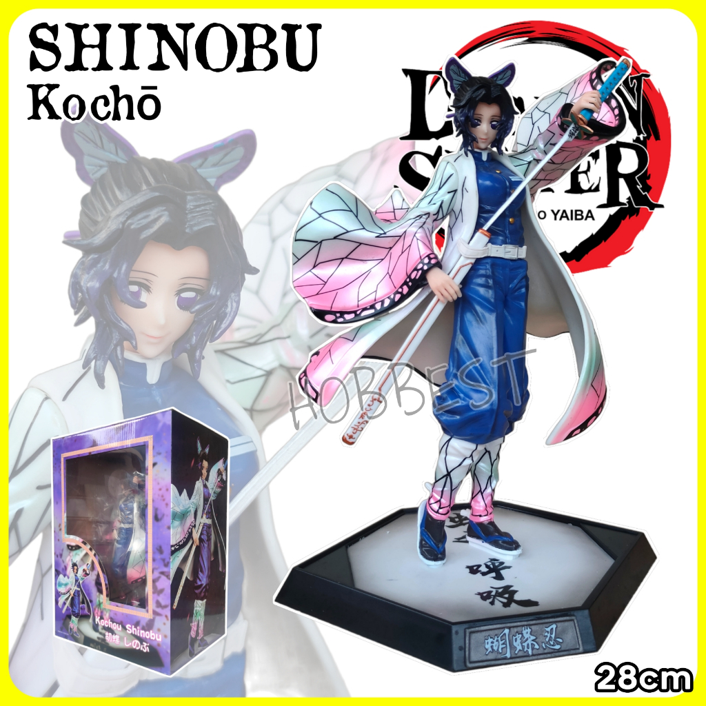 Kimetsu NO YAIBA Action Figure: SHINOBU KOCHOU 28cm Miniature Display ...