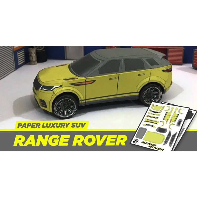 Diy Paper Sheet Papercraft Pattern Car Vehicle Range Rover | Shopee ...