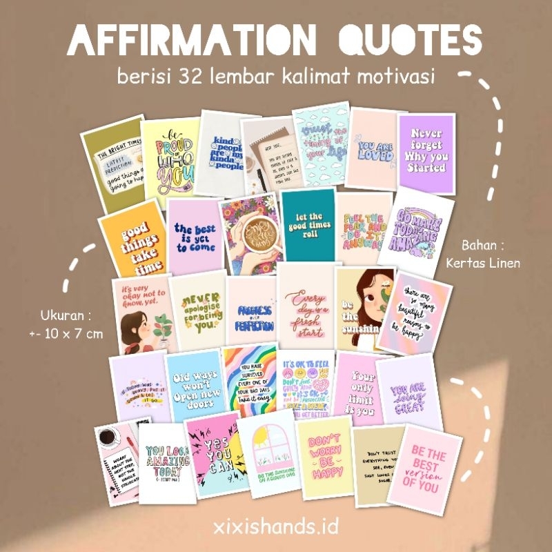 Greeting Card Quotes Paper Affirmation Quotes Wall Display Study Table ...