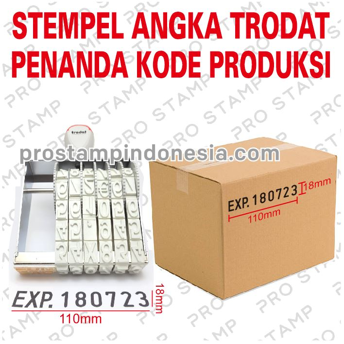 Trodat Number Stamp Jumbo Size Production Code Marker | Shopee Singapore
