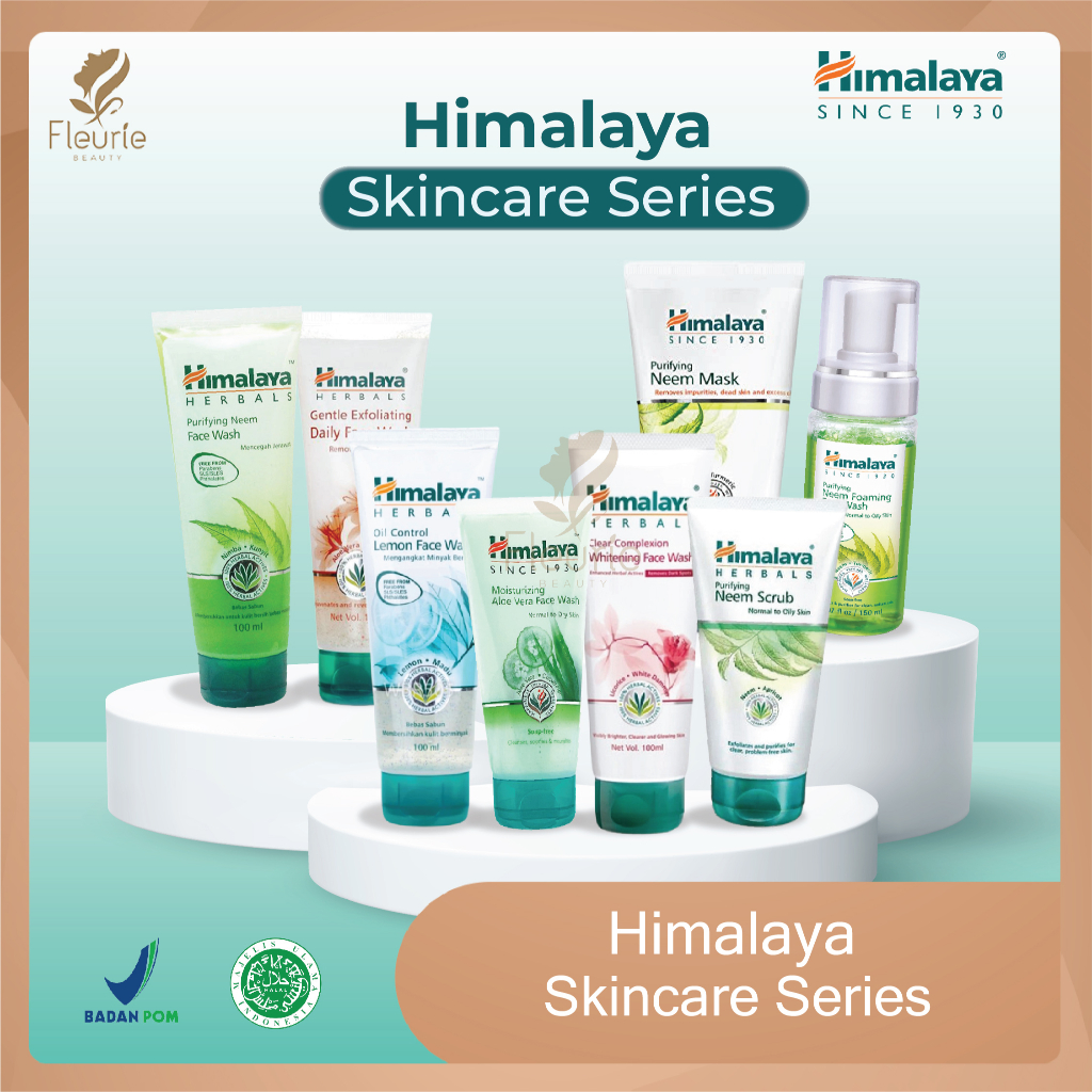 Himalaya Skincare Series Purifying Neem Face Wash Foam Scrub Mask Skincare Halal Original BPOM