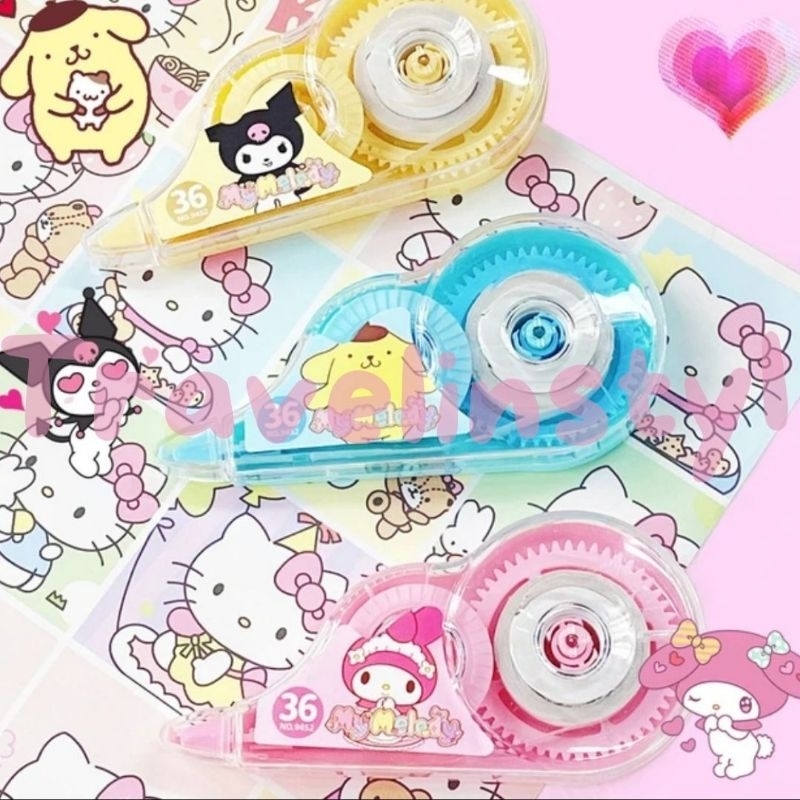 Correction TAPE / PAPER TIPEX / TIP-EX ROLL / TYPE X CUTE/ TIP X Sanrio ...