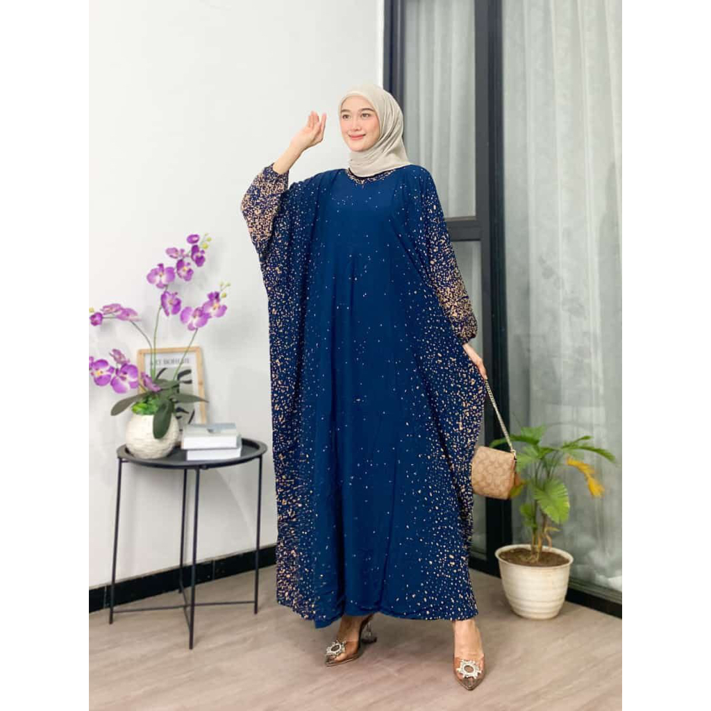 Kaftan Women - Kaftan Rayon Jumbo Maksi Spray Motif Plain Handmade Long ...