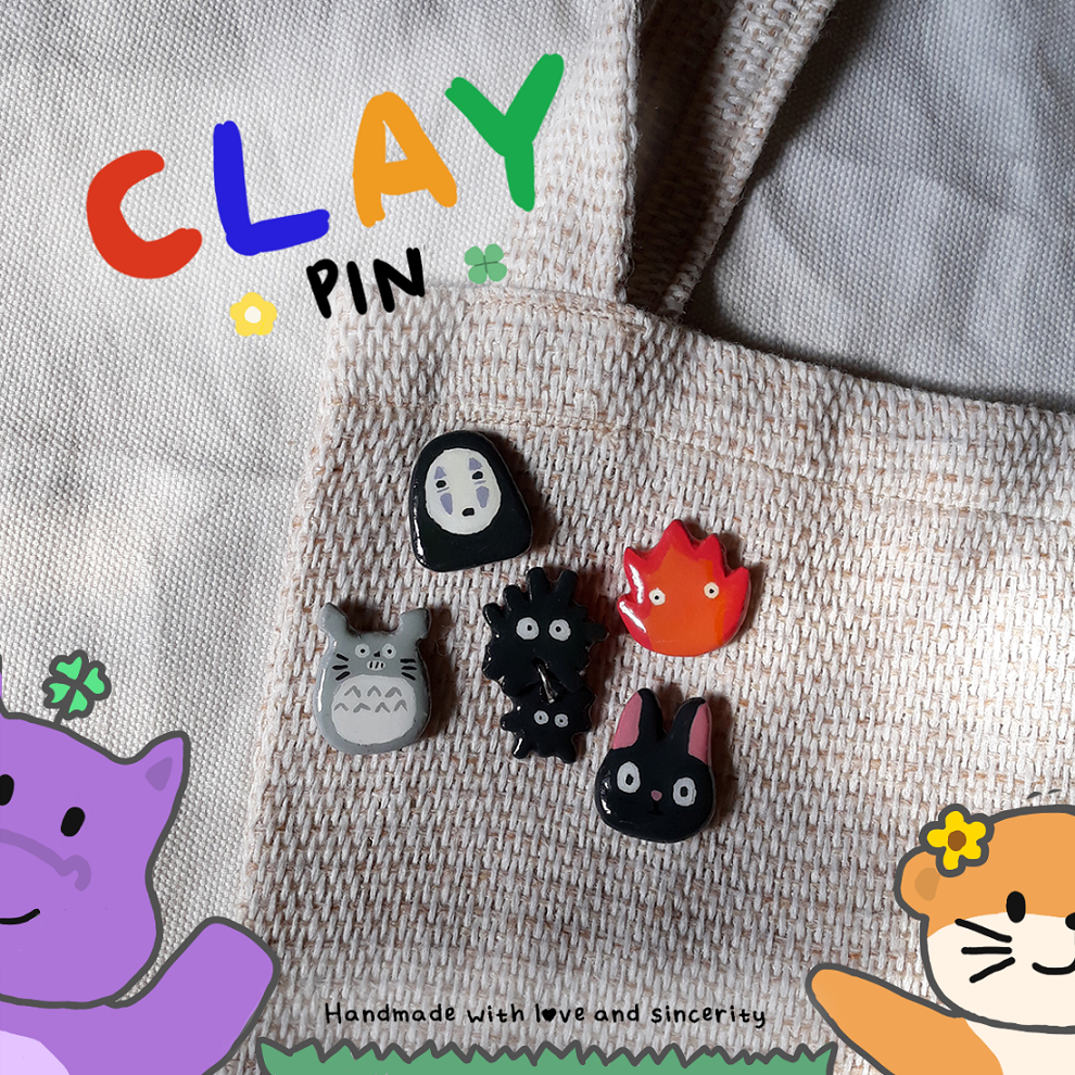 Clay Pin Ghibli Edition | Shopee Singapore