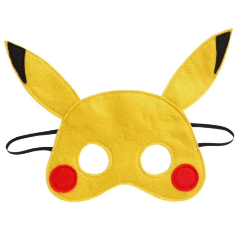 Pikachu Character Mask Fabric Material Soft Soft Doll Children's Mask ...