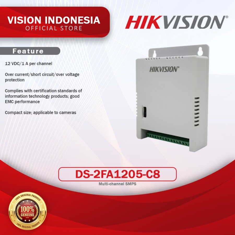 POWER SUPPLY HIKVISION 8 CHANNEL DS-2FA1205-C8 HIKVISION POWER SUPPLY ...