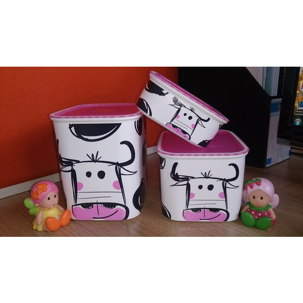 Tupperware baseline moo 500 ml cow lunch box | Shopee Singapore
