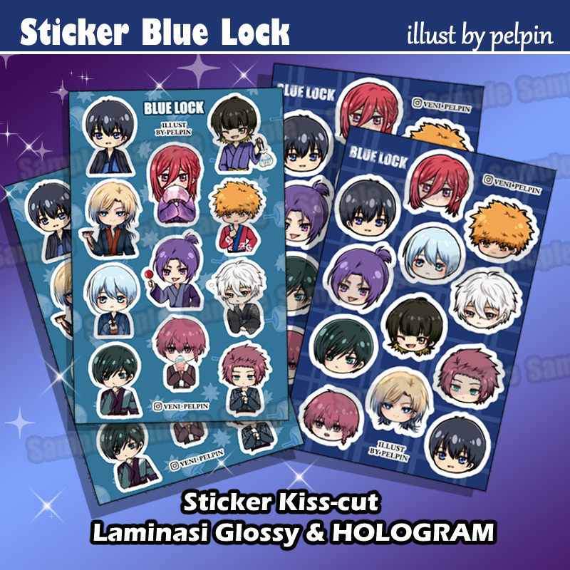 Bluelock anime stickers bachira isagi chigiri nagi reo rin kunigami ...