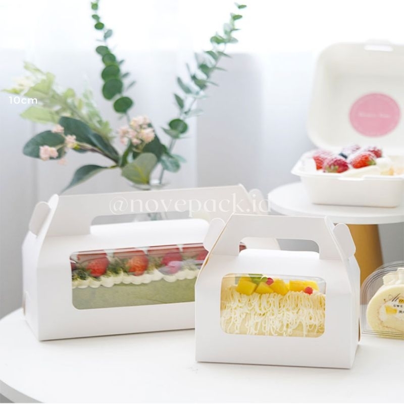 PUTIH (4 Pcs) WHITE DOUBLE BOX/WHITE DOUBLE BOX/WHITE DOUBLE ROLLCAKE ...
