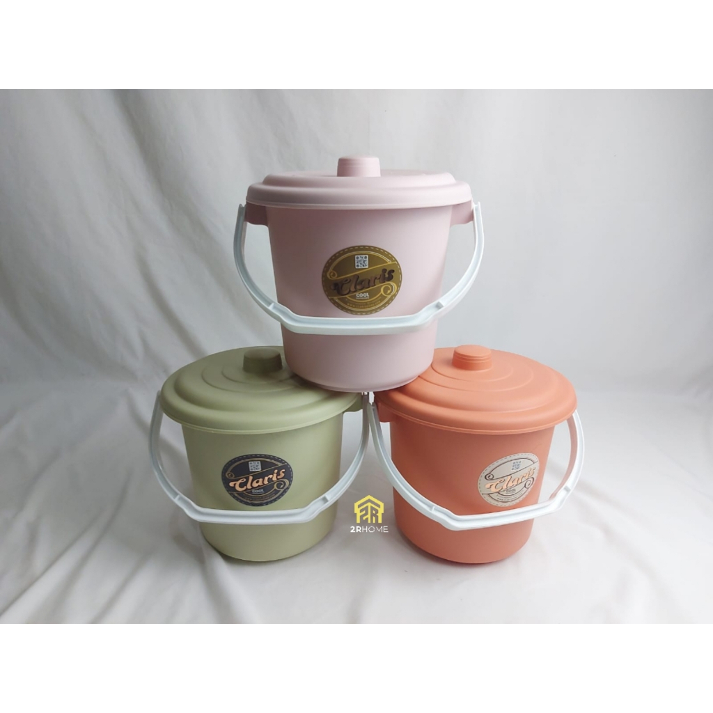 5 Liter Volume Water Bucket With Lid And Handle Claris | Shopee Singapore