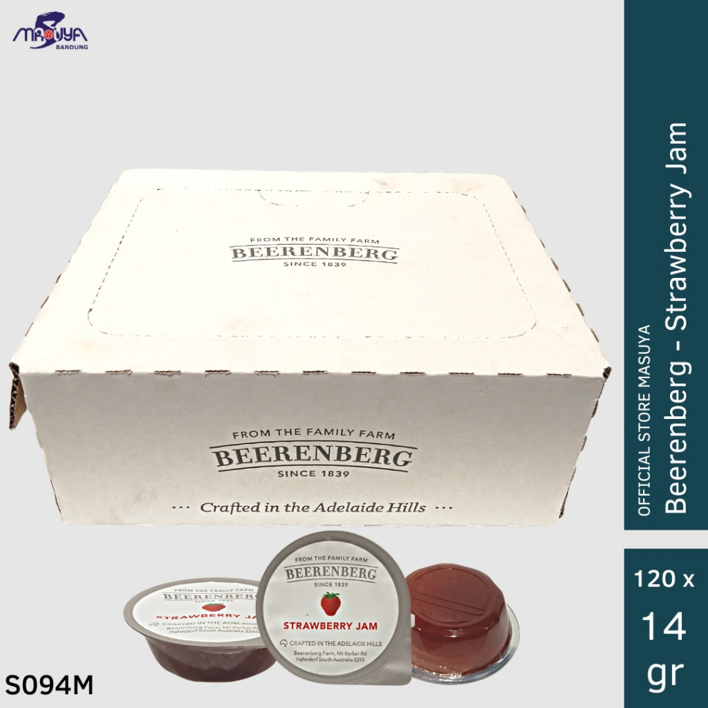 Beerenberg Strawberry Jam Strawberry Jam 14 gr contains 120 pcs ...