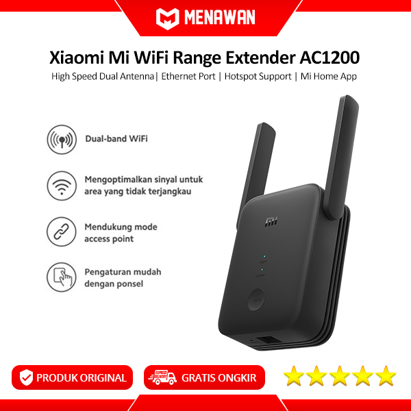 Xiaomi Mi Wifi Range Extender AC1200 Repeater Signal Range Booster Wi ...