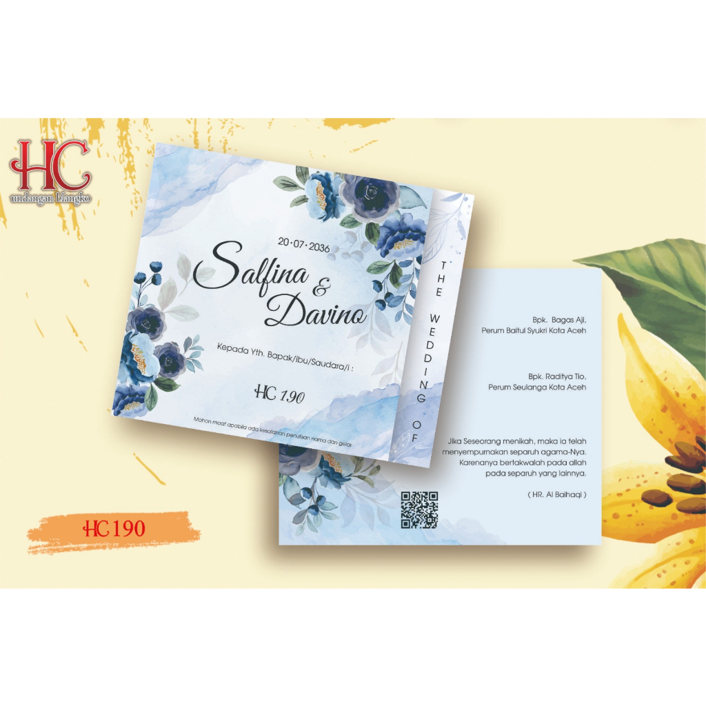Blank HC 190 (FREE FILE SETTING CORELDRAW) HC 190 blank invitation ...
