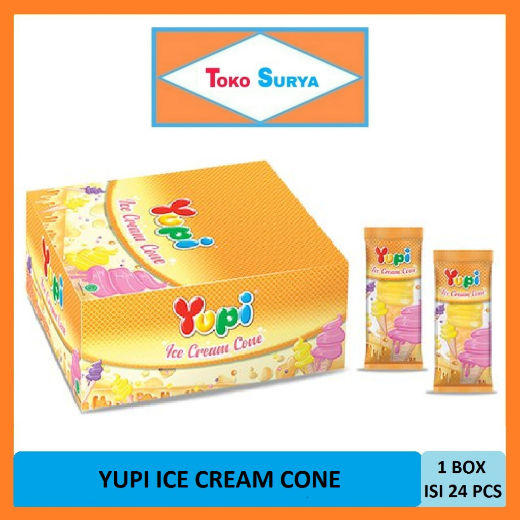 Yupi Gummy Candies Ice Cream Cone 24 x 6Gr | Shopee Singapore