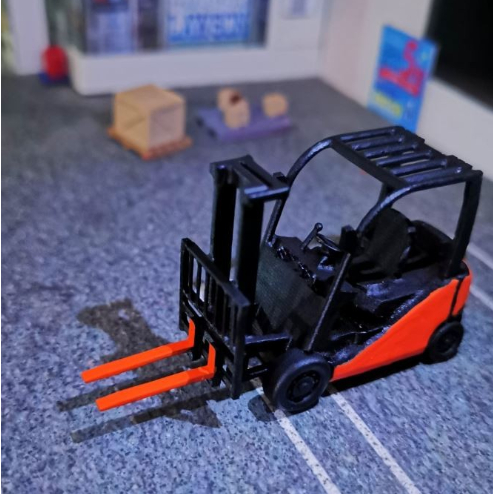 3d Change Forklift scale 1 64 Mockup Accessories Diorama Diecast ...