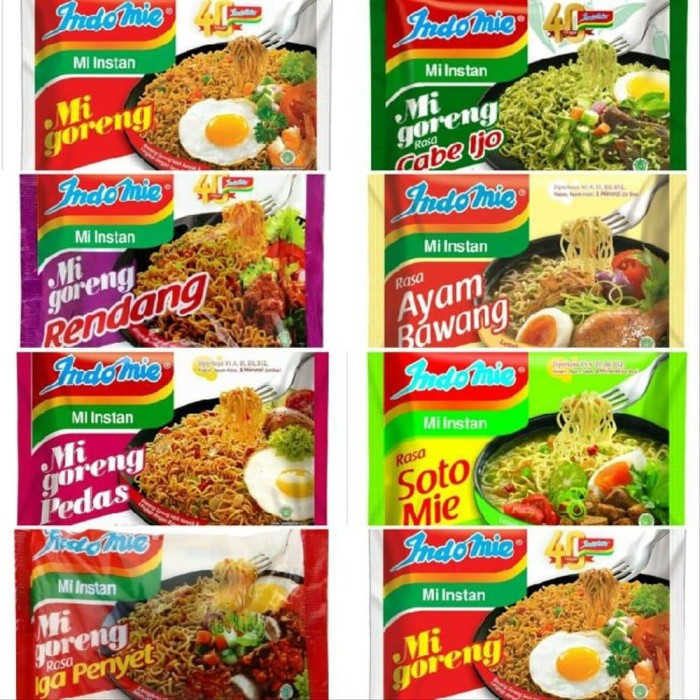 ANEKA INDOMIE INSTANT NOODLES PCS FRIED ONION CHICKEN ACEH GEPREK ROAST ...