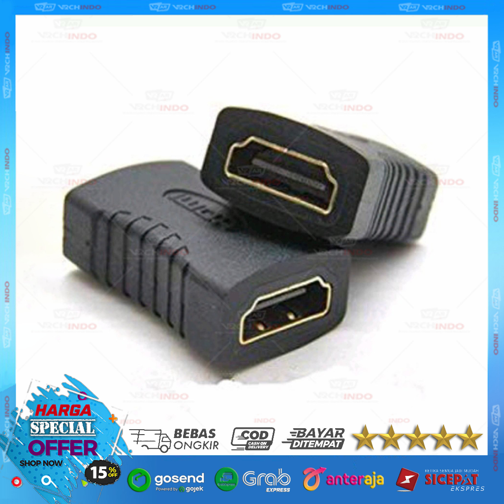 Female HDMI to HDMI Female Connector | Shopee Singapore