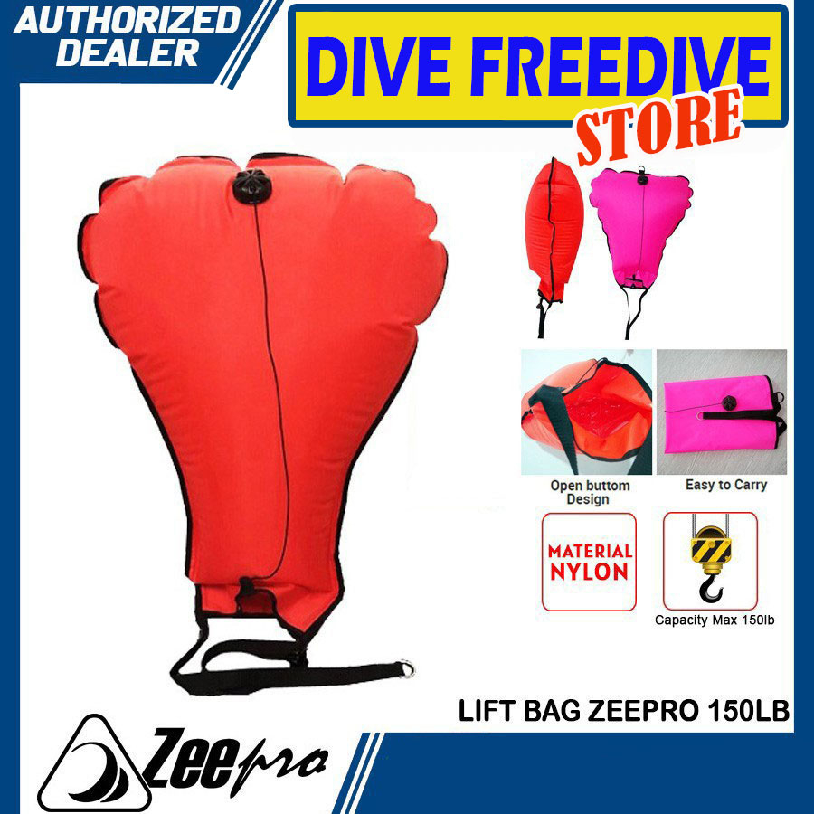 Zeepro Diving Lift Bag 150 Lbs Lifting Surface Floating Buoy Inflatable ...