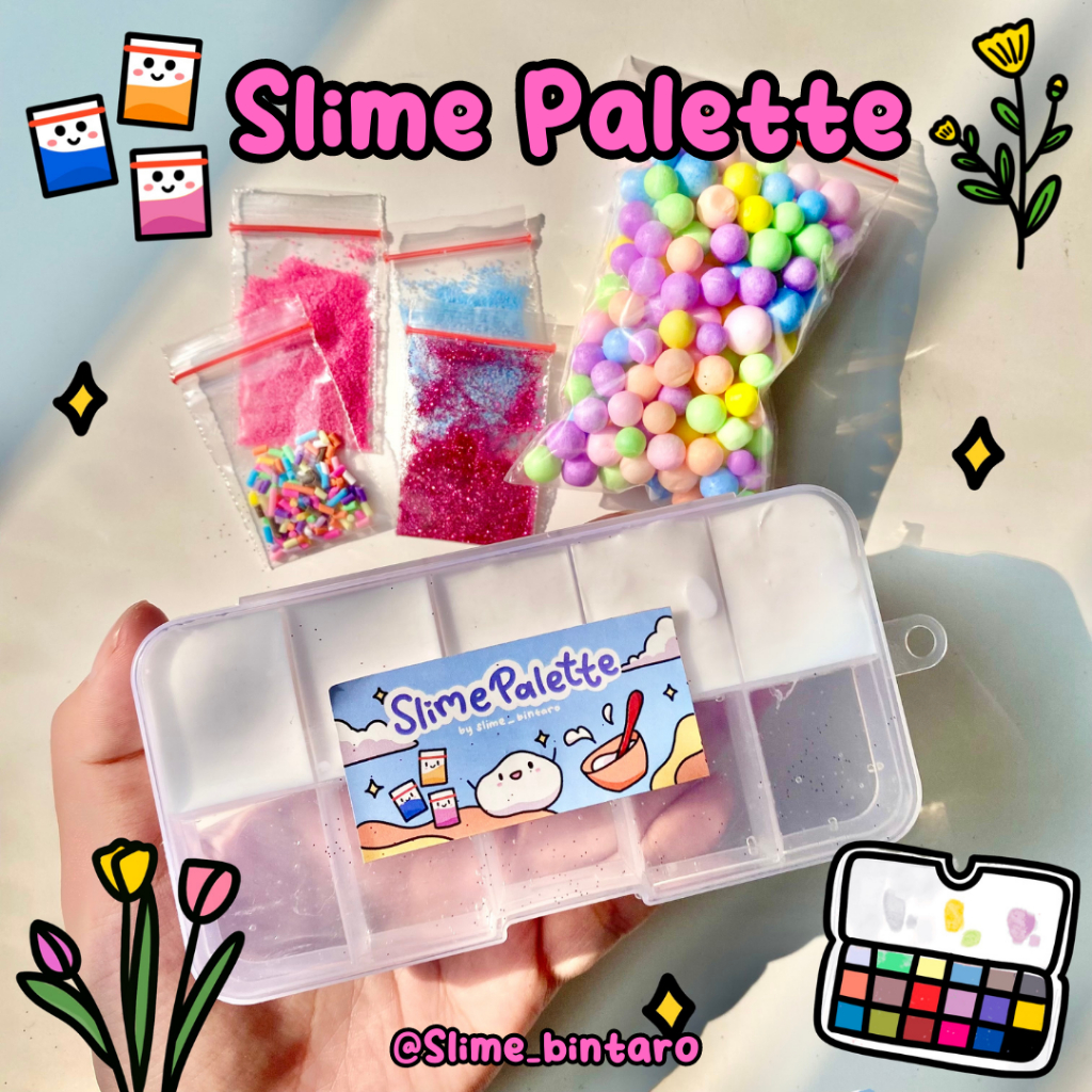 Slime PALETTE BY SLIME BINTARO || Slime Pack || Diy SLIME PALETTE ...