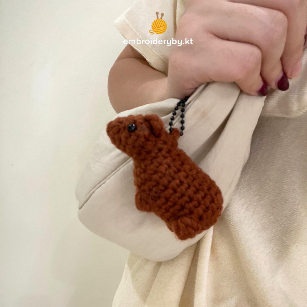 GANTUNGAN Masbro Capybara Amigurumi | Capybara Crochet Keychain ...