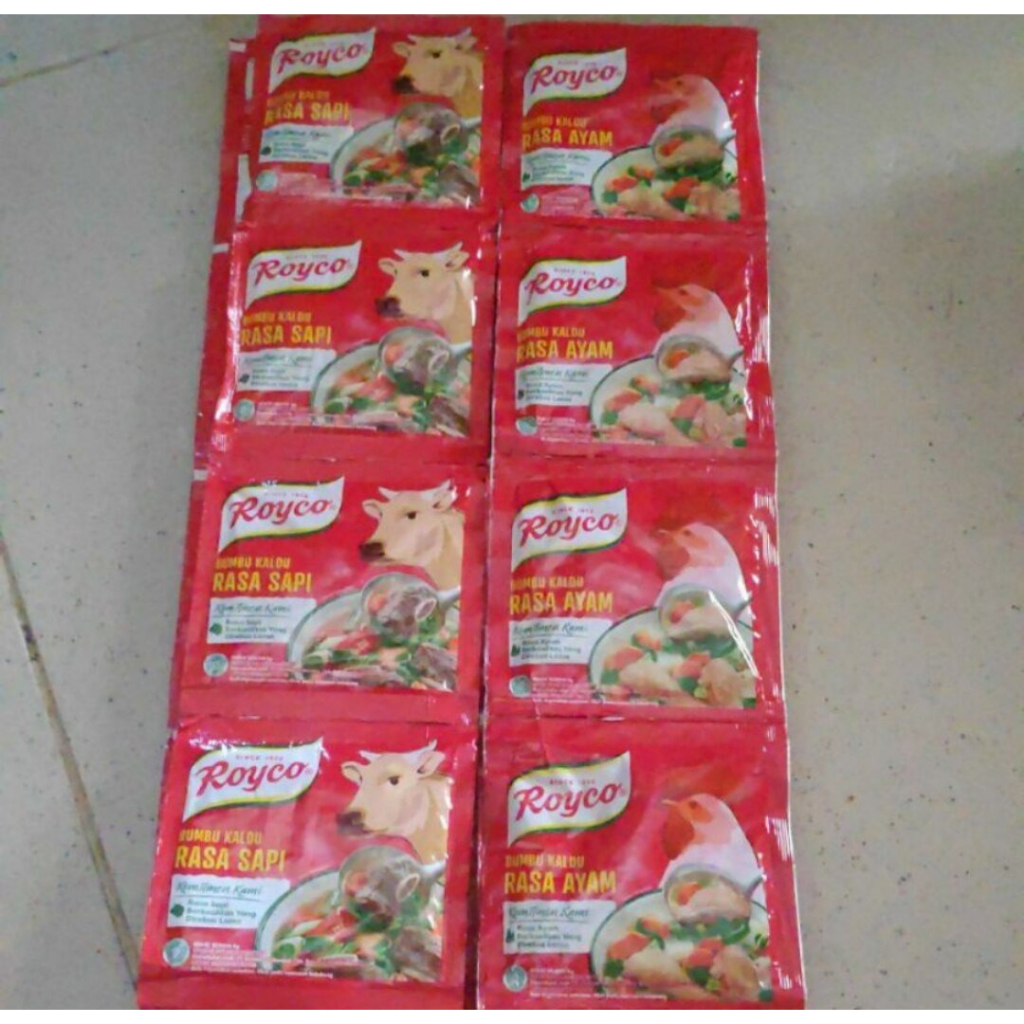 Royco Beef and Chicken Flavor contains 12 sachets - Royal Beef ...