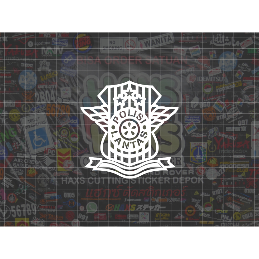 Cutting Police Logo Sticker Then Size 8 Cm | Shopee Singapore