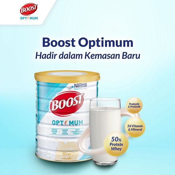 Nestlé BOOST Optimum Vanilla Nutrition Milk For Adults And The Elderly ...