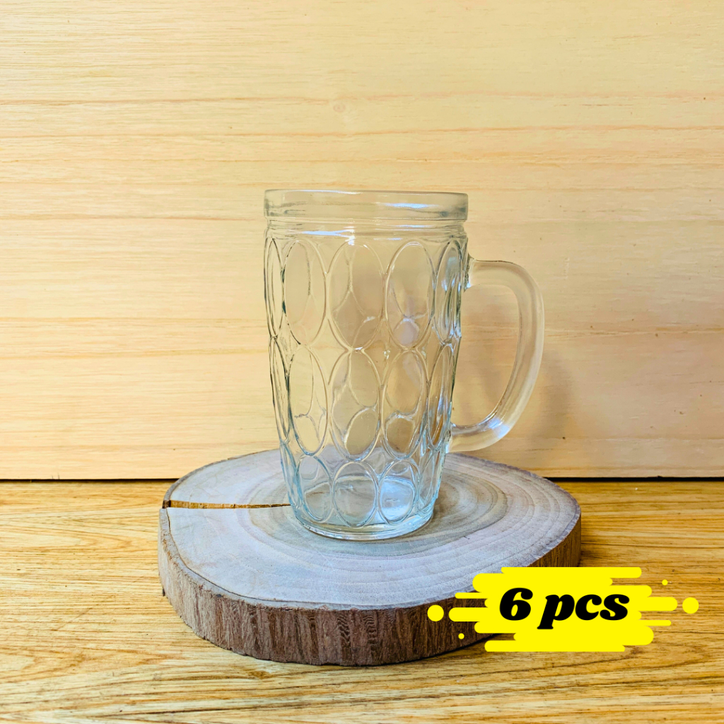 Old School Algae Thumb Glass Cup Warung For Drinking Iced Tea Orange ...