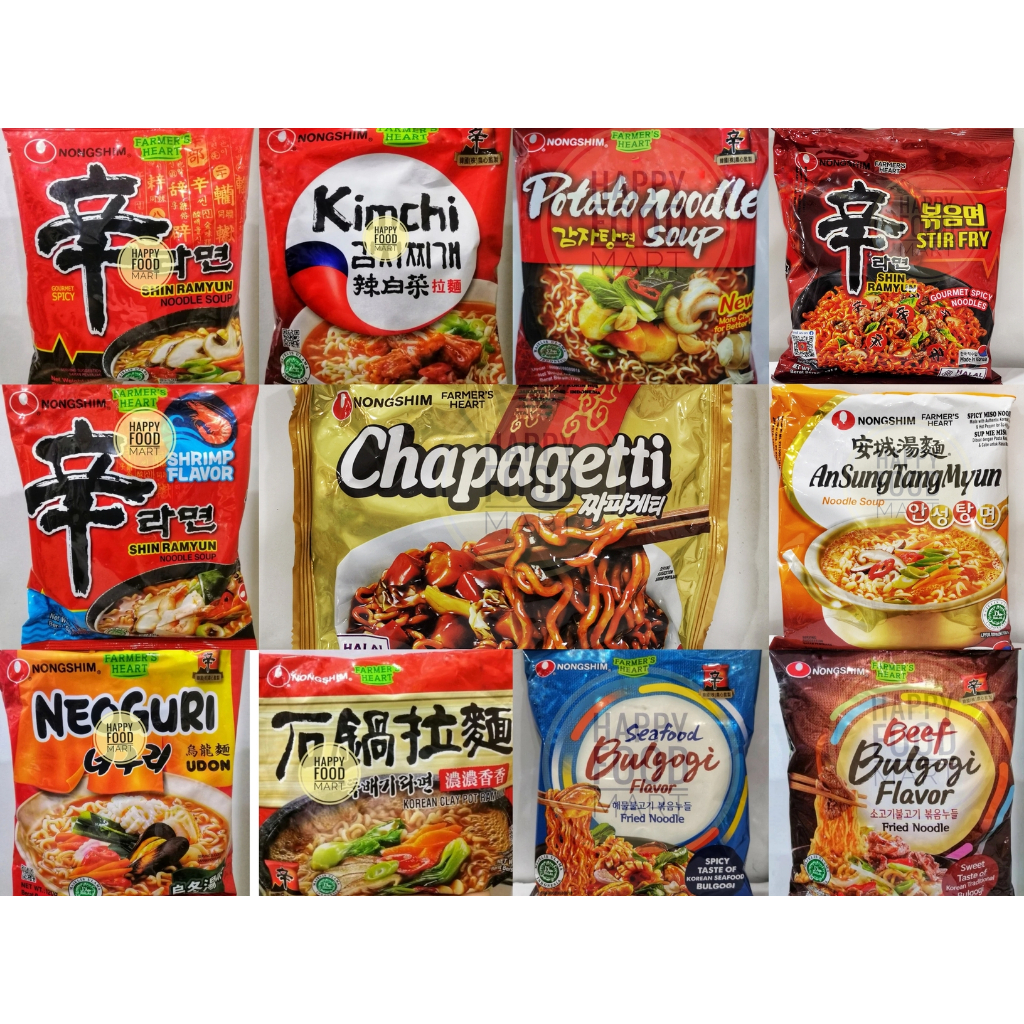 [HALAL] NONGSHIM/NONG SHIM/mie SHIN RAMYUN SPICY/KIMCHI/NEOGURI UDON ...