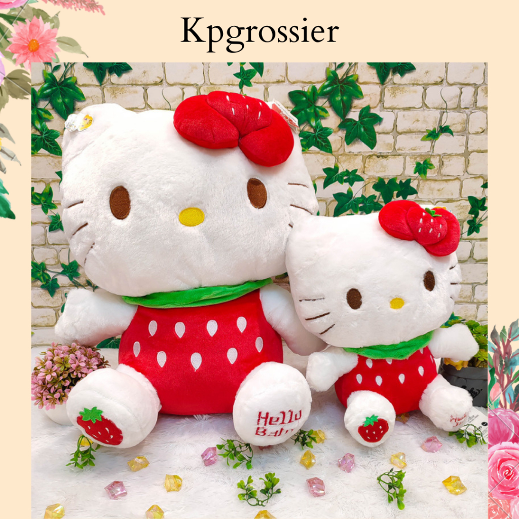 Hello Kitty Sanrio Doll Jumbo Small Strawberry Costume 25 And 40cm ...