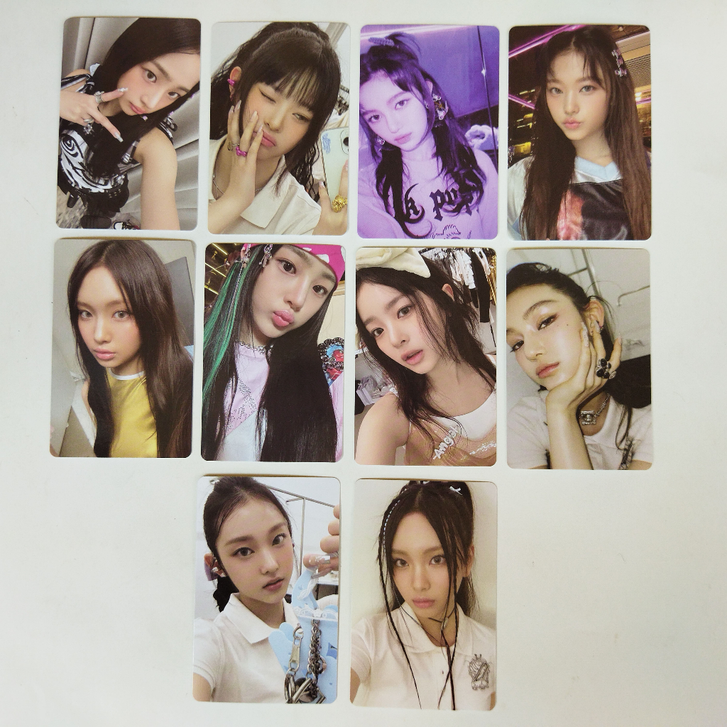 Official Newjeans Photocard from Album Get Up Weverse B ver. Minji, Hanni, Haerin, Danielle ...