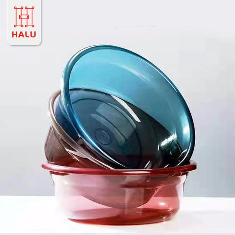 Halu Transparent Plastic Basin Multi-Purpose Basin Fruit Vegetable ...
