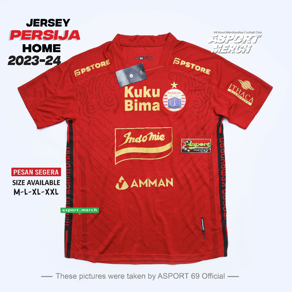New PERSIJA HOME SOCCER JERSEY 2023 2024 SOCCER JERSEY PERSIJA HOME 23 ...