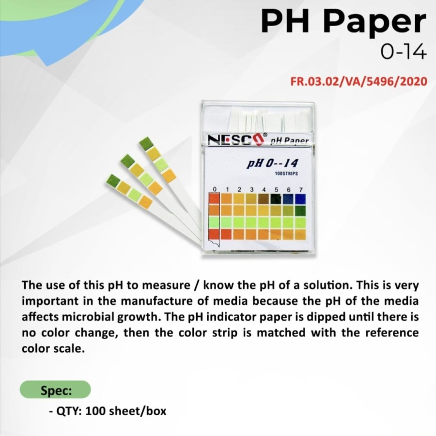 NESCO PH PAPER - PH PAPER - LAKMUS PAPER FOR MAPPING WATER WORDS (ASAM ...