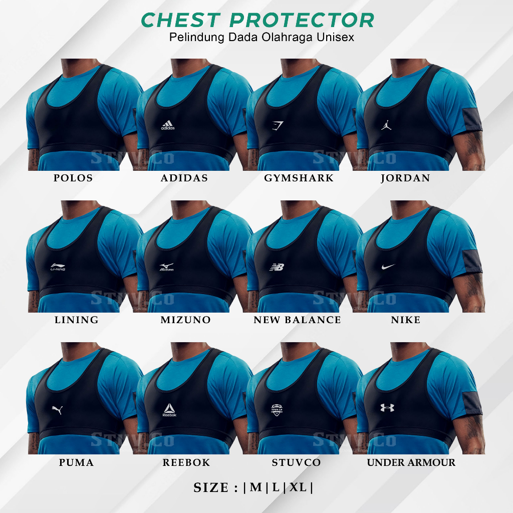FOOTBALL VEST CHEST PROTECTOR FOOTBALL FUTSAL GYM FITNESS SPORT MEN AND ...