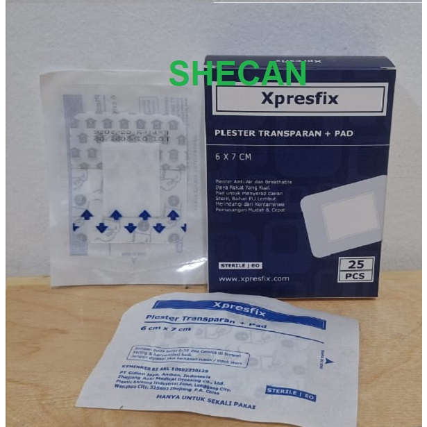 Xpresfix T-PAD Transparent Waterproof Surgical Wound Plaster 6x7cm ...