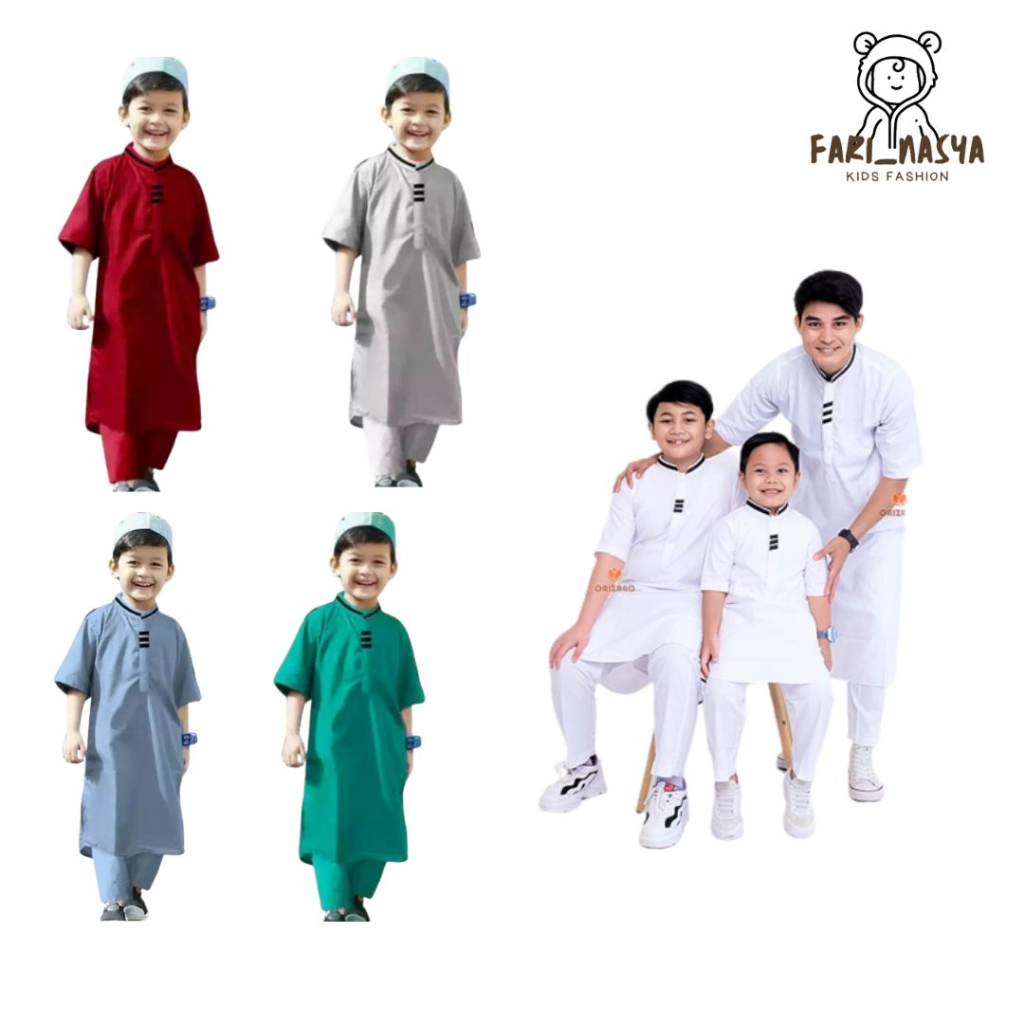 Koko Ghifary Suit Pakistani Muslim Kurta Set for Boys 1 - 9 Years ...
